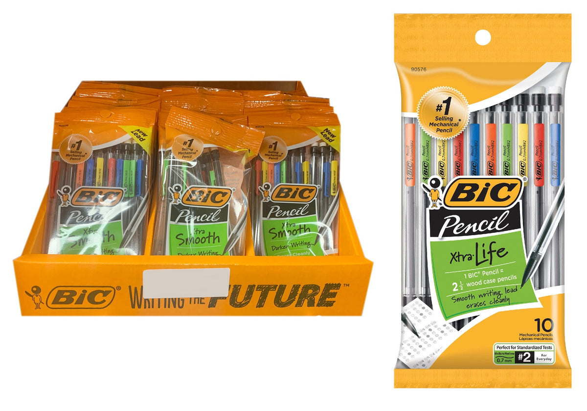 Bic 10-Count Bicmatic Xtra Strong #2 Mechanical Pencils – Compass Closeouts