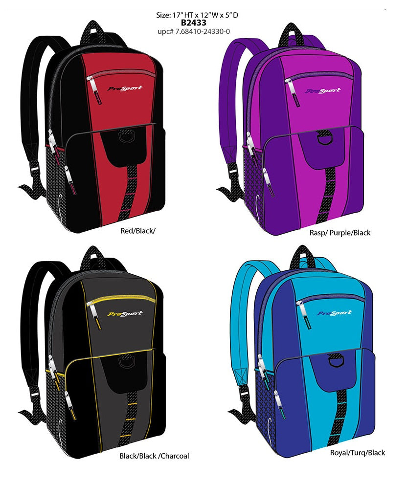 Prosport Assorted Triple-Pocket Backpacks – Compass Closeouts